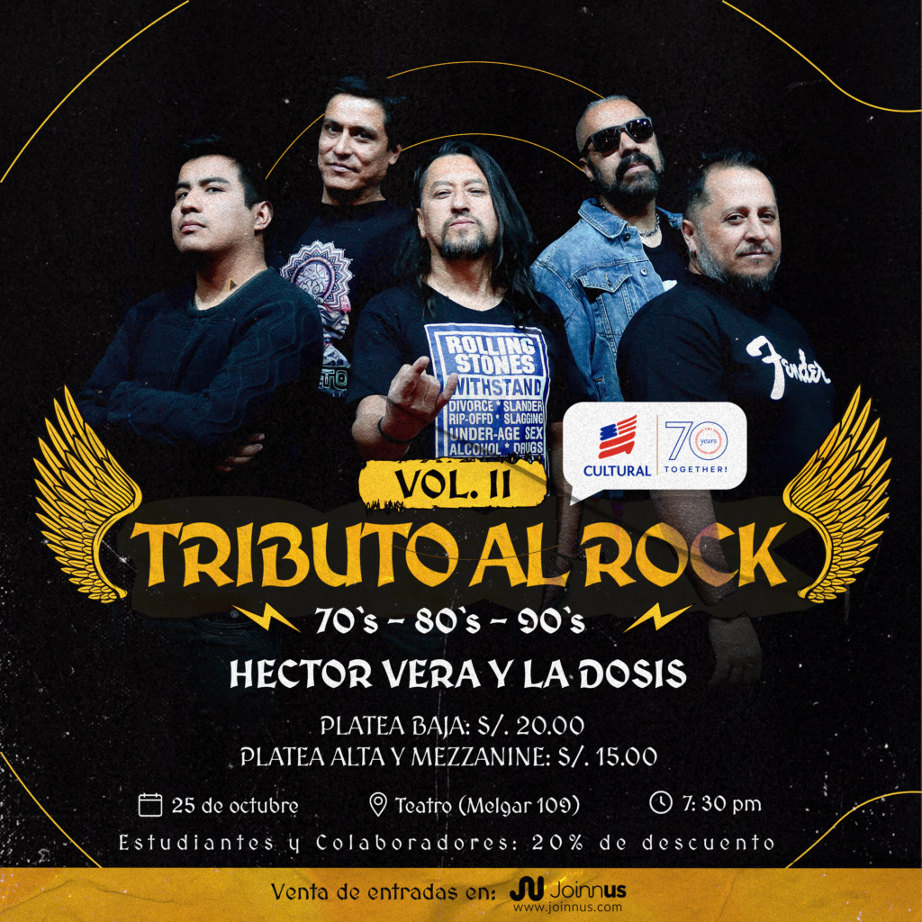 Tributo al Rock Vol.II: Con Héctor Vera y la Dosis | Cultural Arequipa